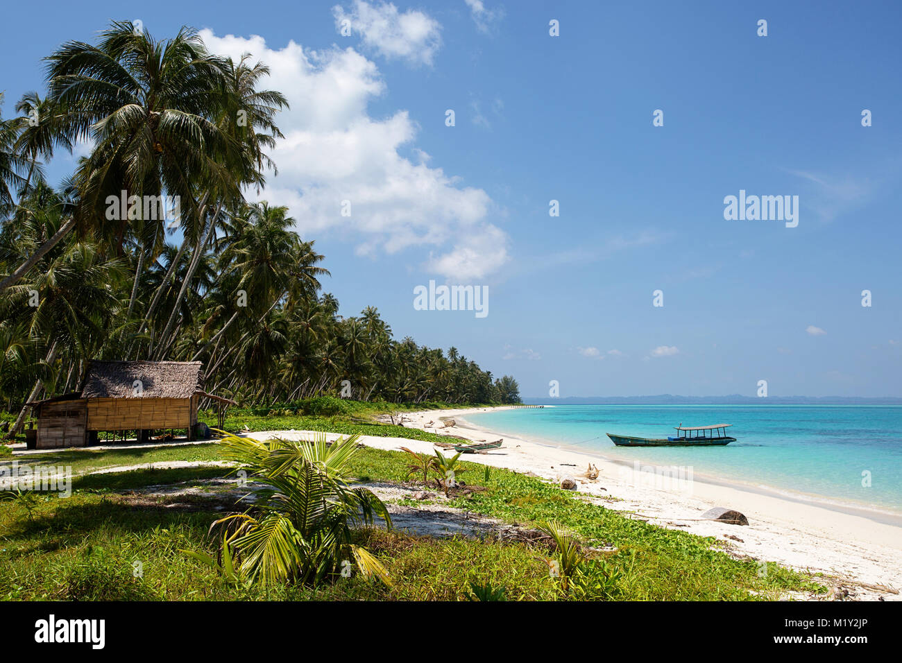 Beautiful tropical beach, Banyak Archipelago, Sumatra, Indonesia ...