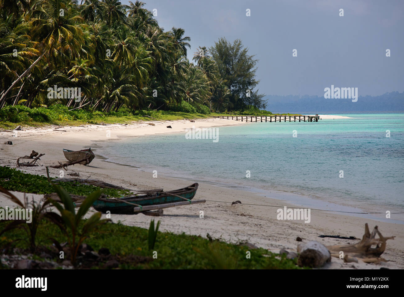 Beautiful tropical beach, Banyak Archipelago, Sumatra, Indonesia ...