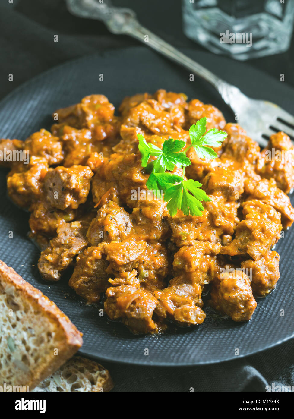 Porkolt traditional hungarian food hi-res stock photography and images ...