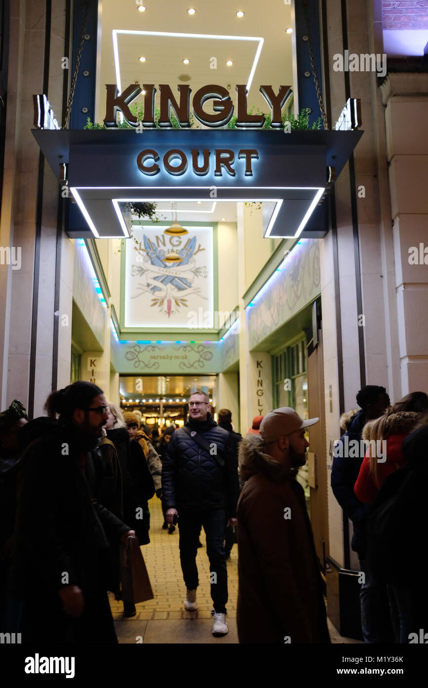 Kingly Court restaurant on Carnaby street, Soho, London Stock Photo - Alamy