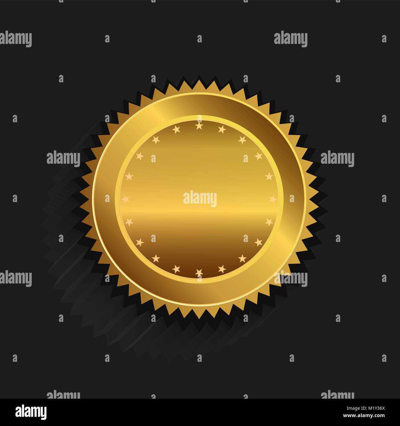 Gold seal logo Stock Vector Image & Art - Alamy