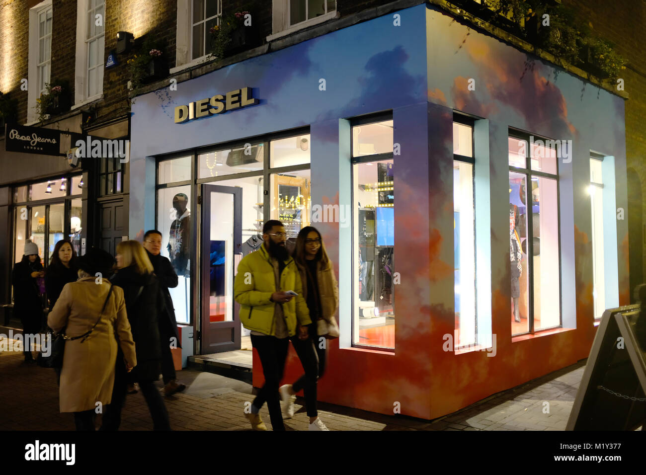 Diesel store Carnaby street, Soho, London Stock Photo - Alamy
