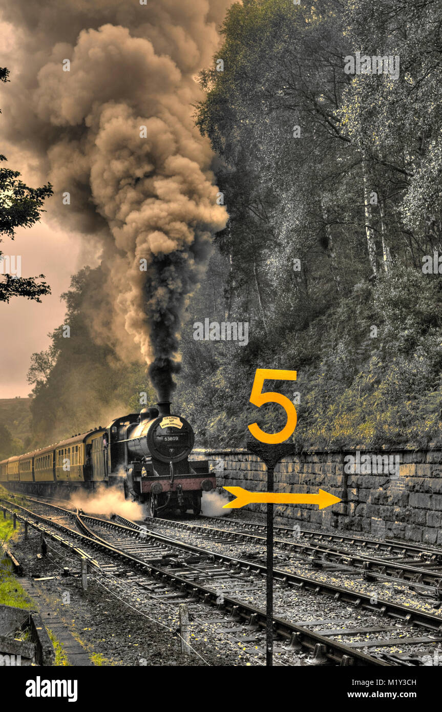 Steam locomotive 53809 hi-res stock photography and images - Alamy