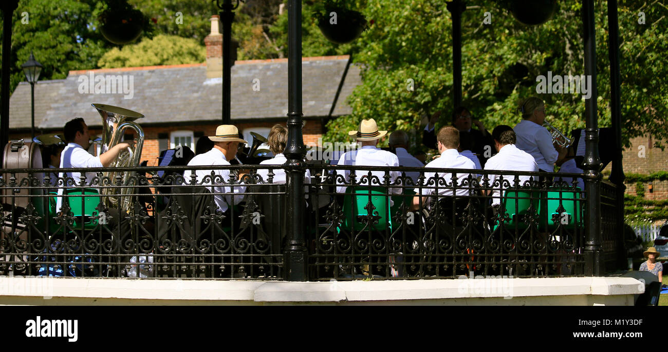 Good old fashioned English summer - The Bandstand Stock Photo - Alamy
