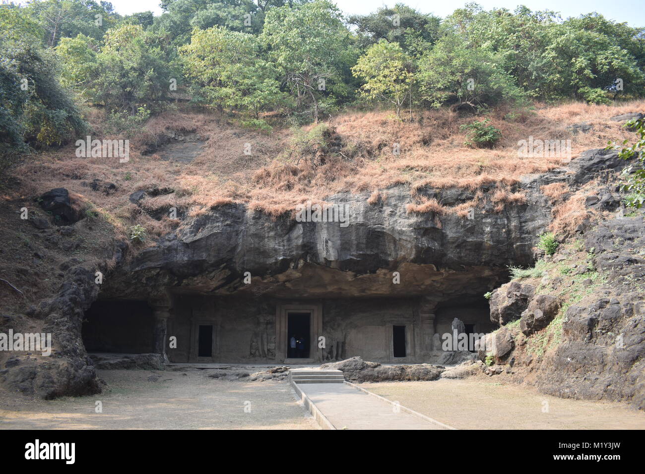 Elephanta caves close up view of looking awesome Stock Photo - Alamy