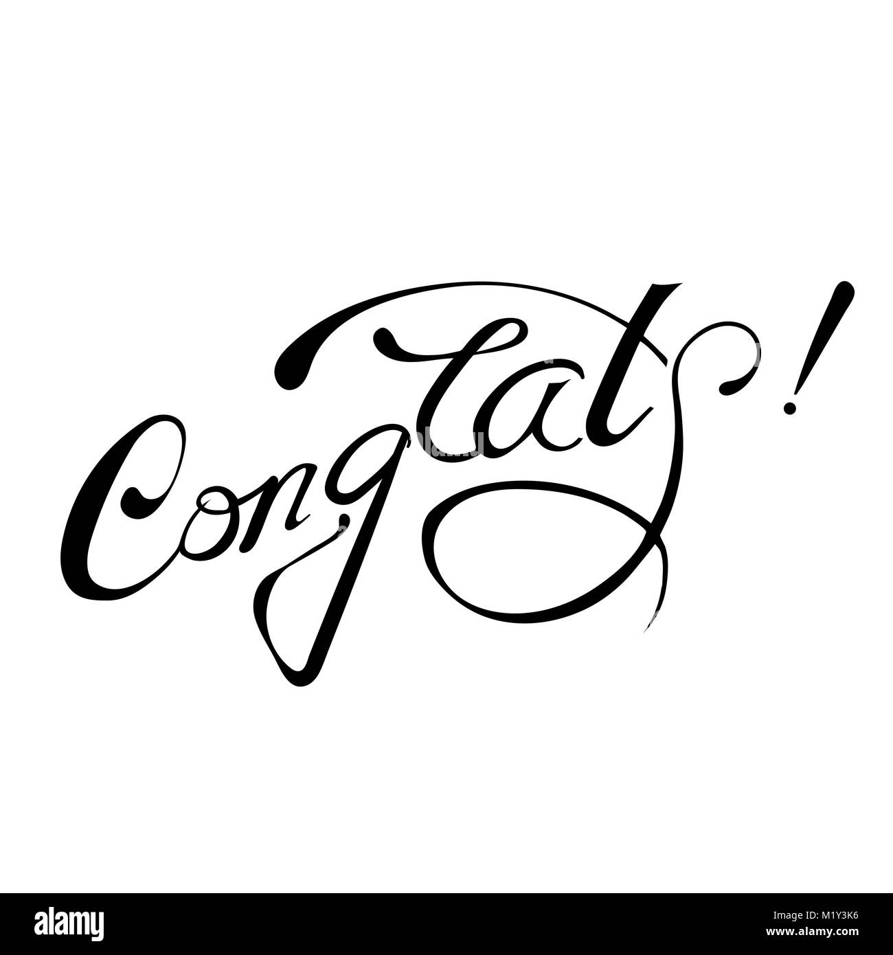 Congrats! greeting sign graduation Cut Out Stock Images & Pictures - Alamy