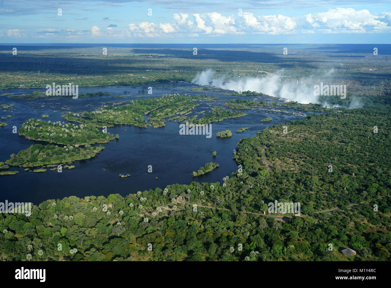 Aerial Views of Victoria Falls, Zimbabwe, Africa Stock Photo - Alamy