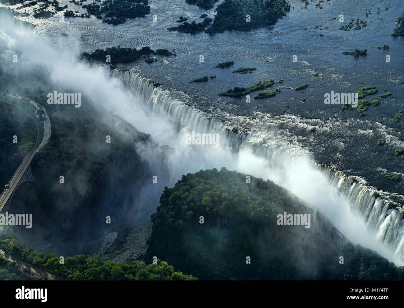 Aerial Views of Victoria Falls, Zimbabwe, Africa Stock Photo - Alamy