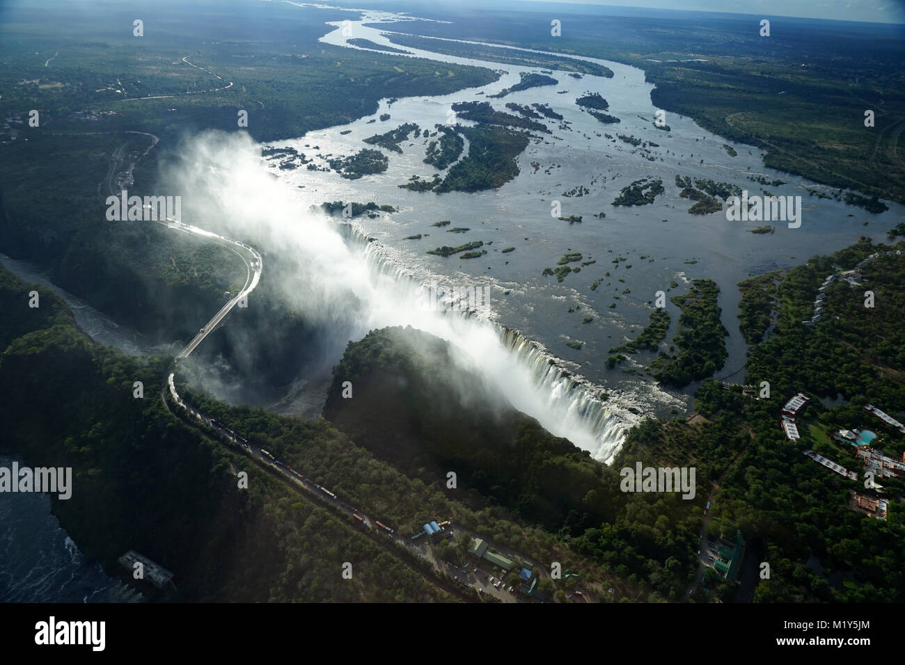 Aerial Views of Victoria Falls, Zimbabwe, Africa Stock Photo - Alamy