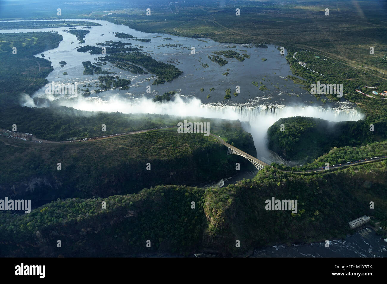 Aerial Views of Victoria Falls, Zimbabwe, Africa Stock Photo - Alamy