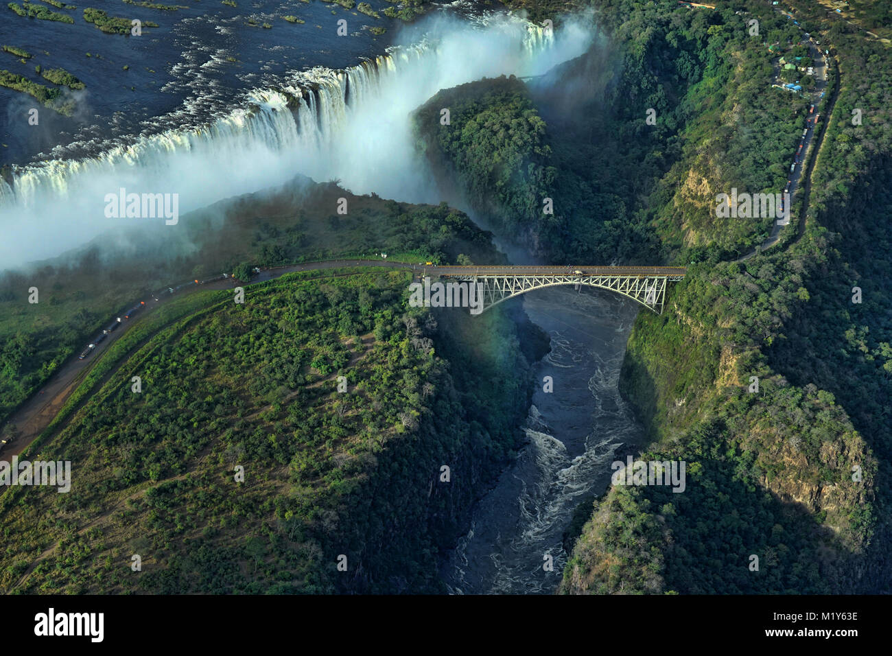 Aerial Views of Victoria Falls, Zimbabwe, Africa Stock Photo - Alamy