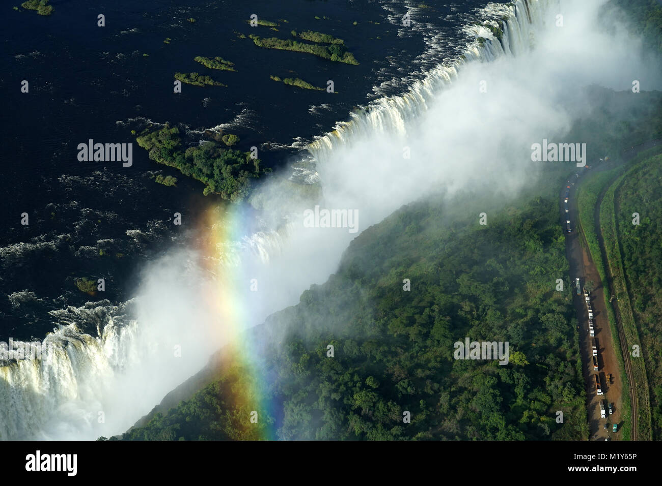 Aerial Views of Victoria Falls, Zimbabwe, Africa Stock Photo - Alamy
