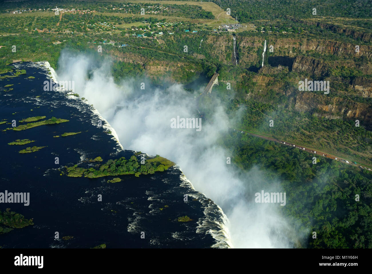 Aerial Views of Victoria Falls, Zimbabwe, Africa Stock Photo - Alamy