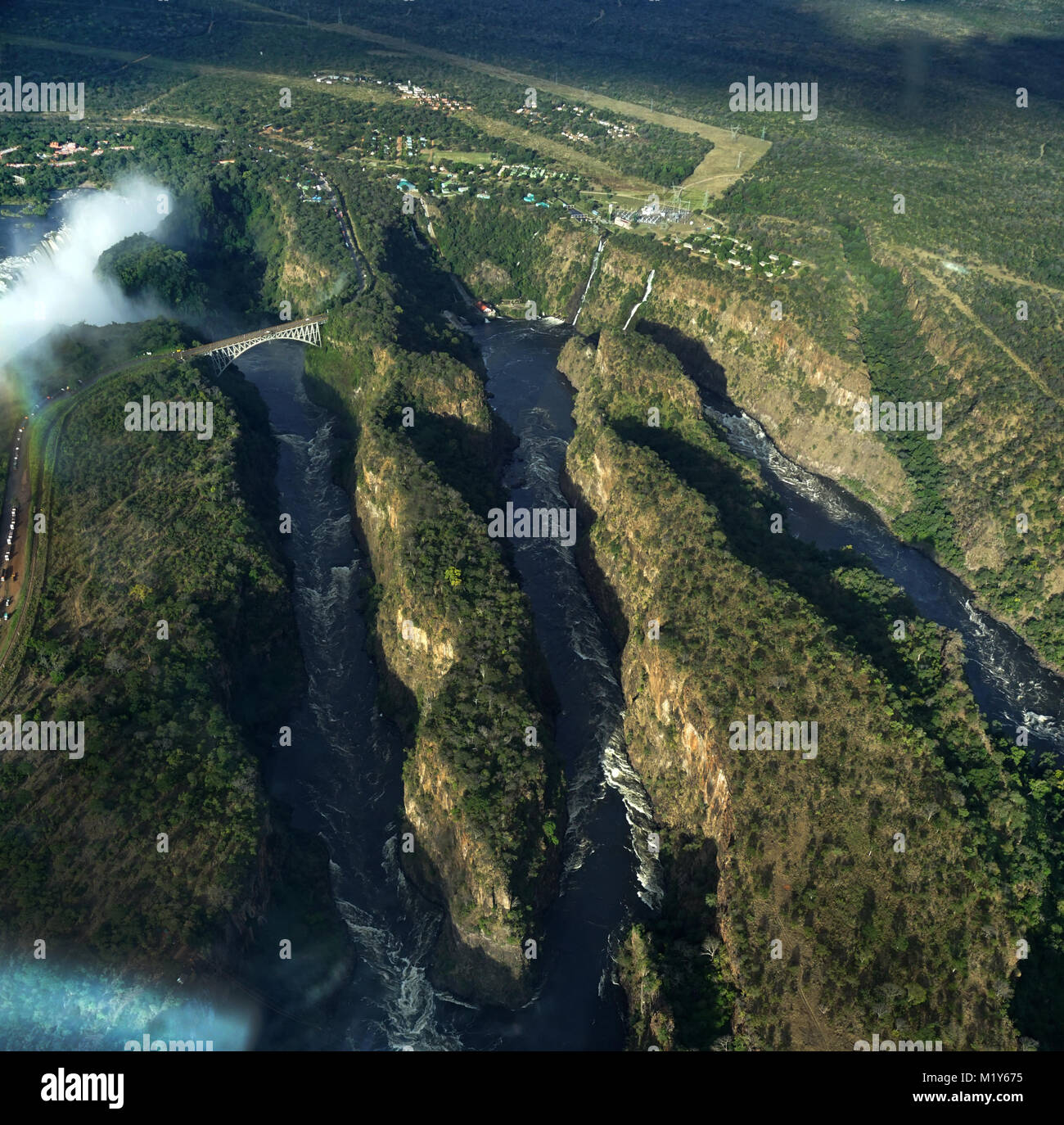 Aerial Views of Victoria Falls, Zimbabwe, Africa Stock Photo - Alamy