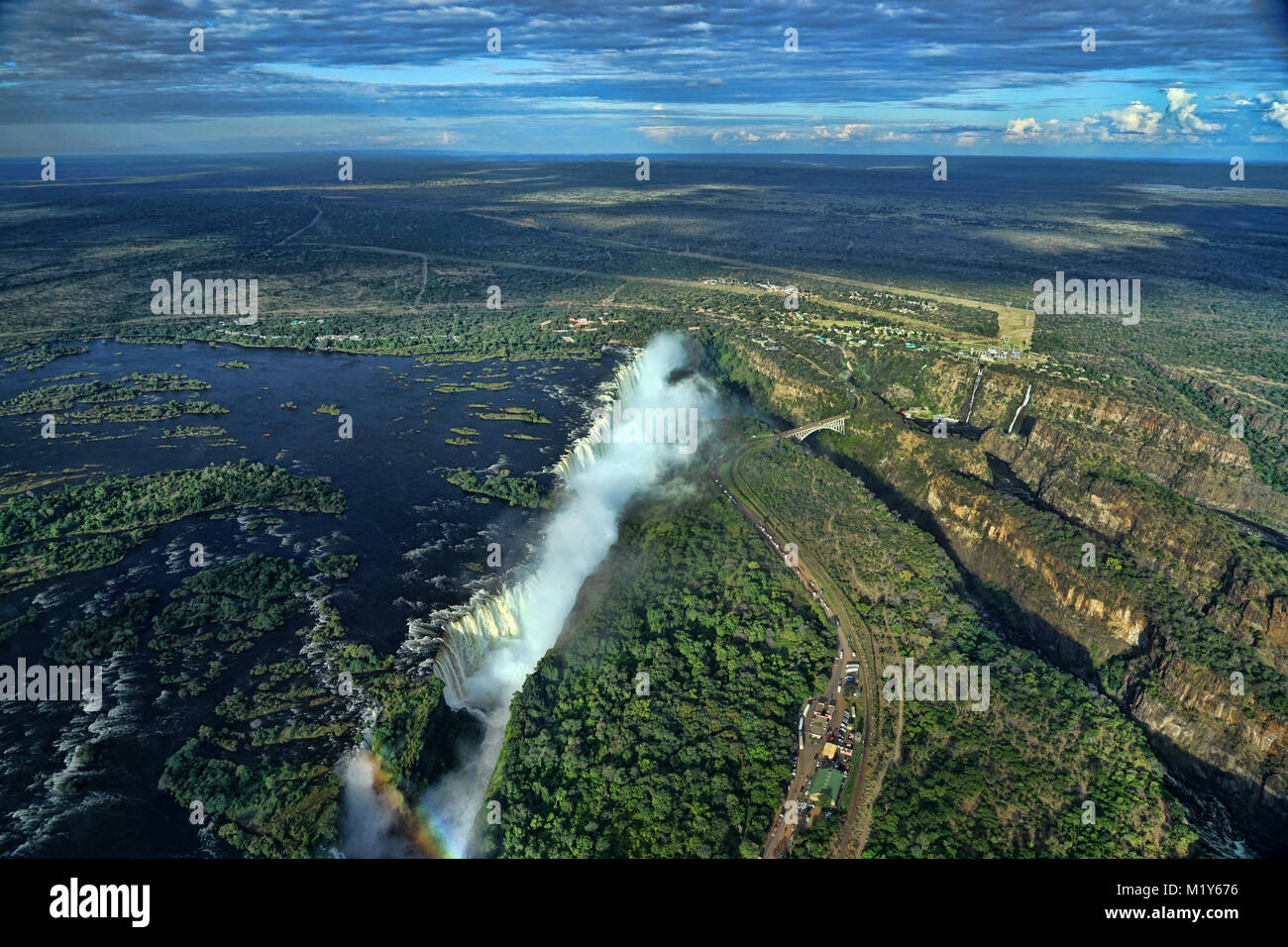 Aerial Views of Victoria Falls, Zimbabwe, Africa Stock Photo - Alamy