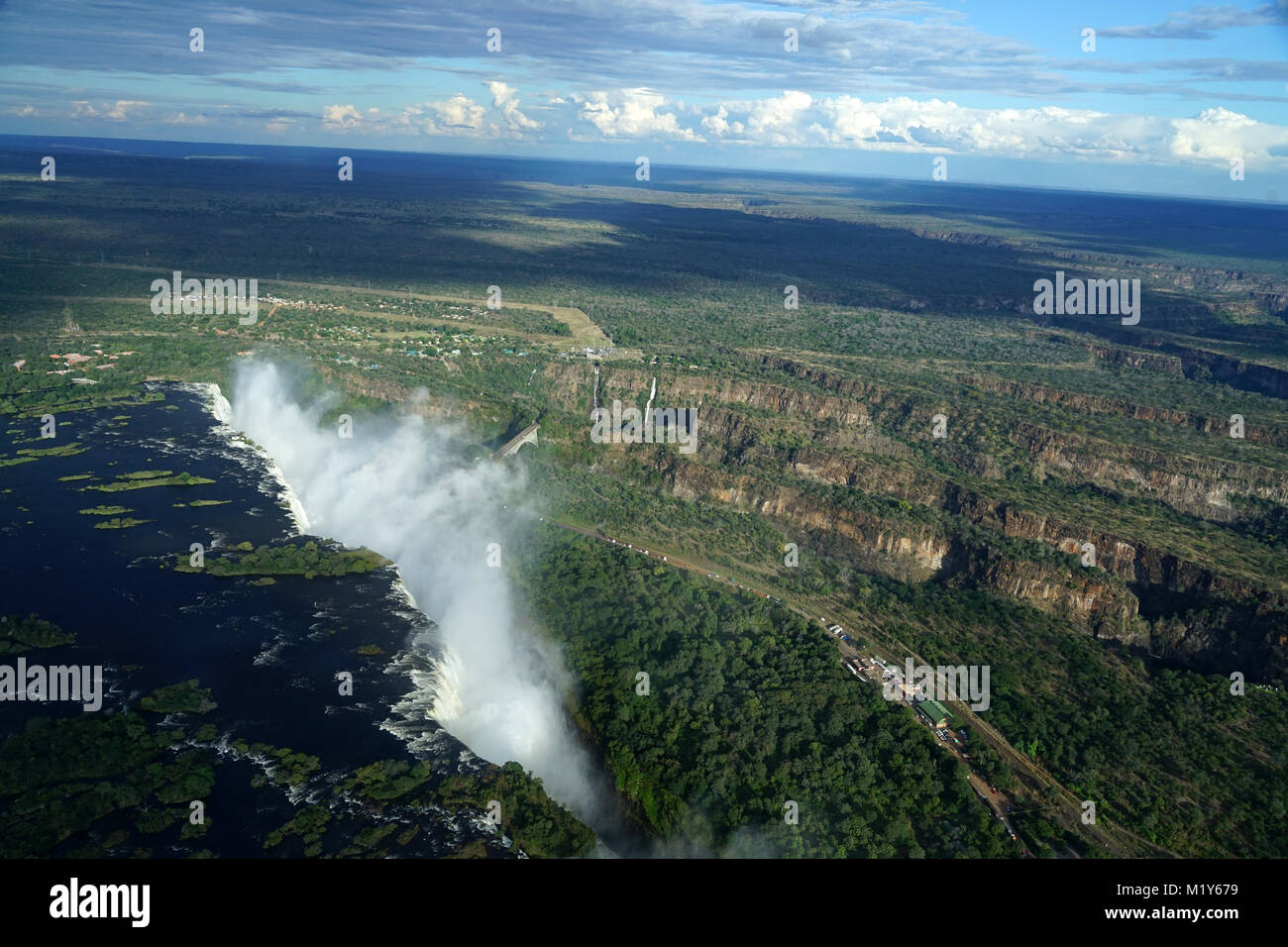 Aerial Views of Victoria Falls, Zimbabwe, Africa Stock Photo - Alamy