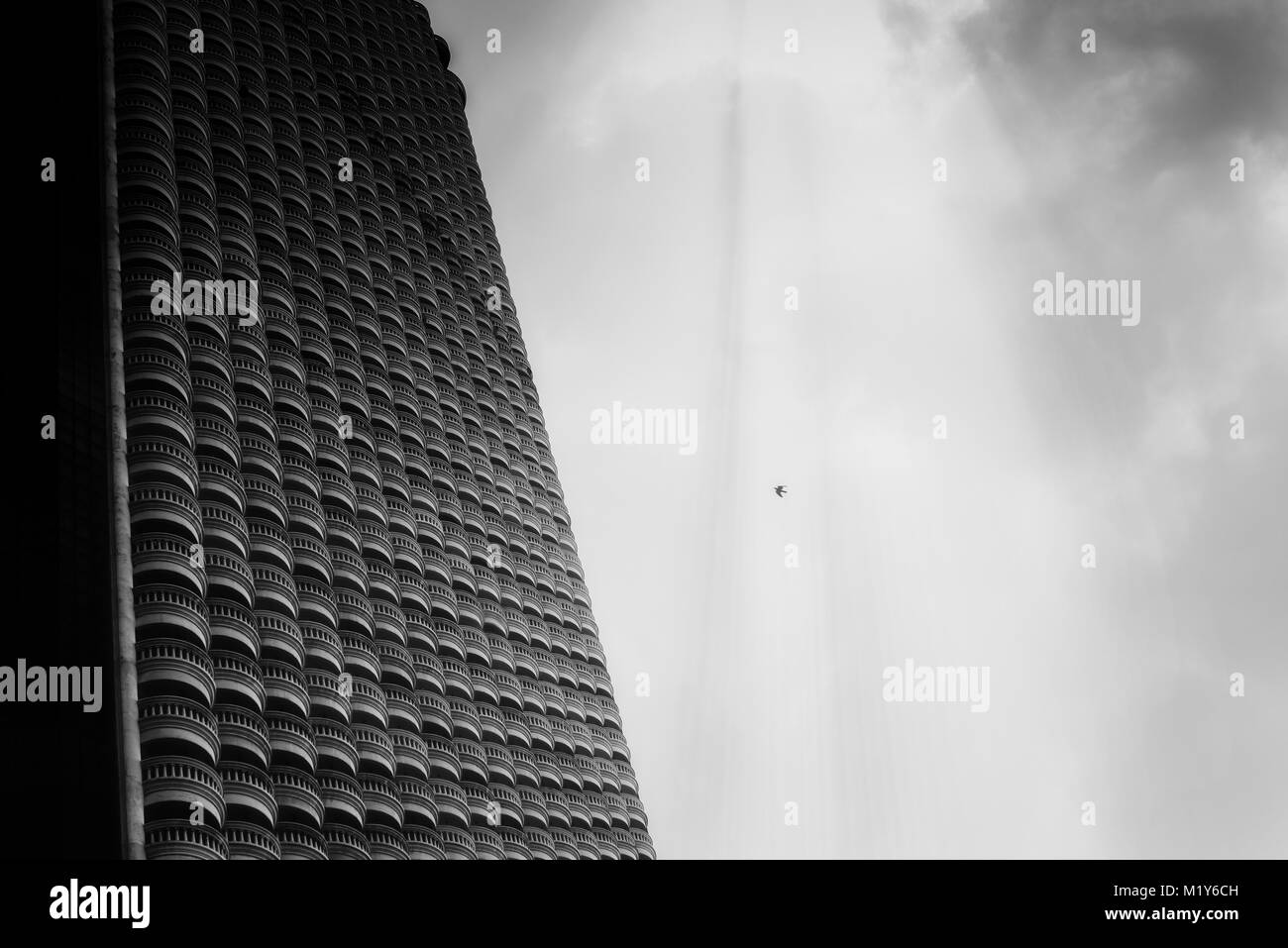Tall building detail Black and White Stock Photos & Images - Alamy