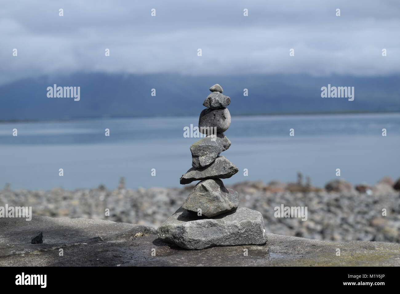 Rock sculptures in Reykjavik Stock Photo - Alamy