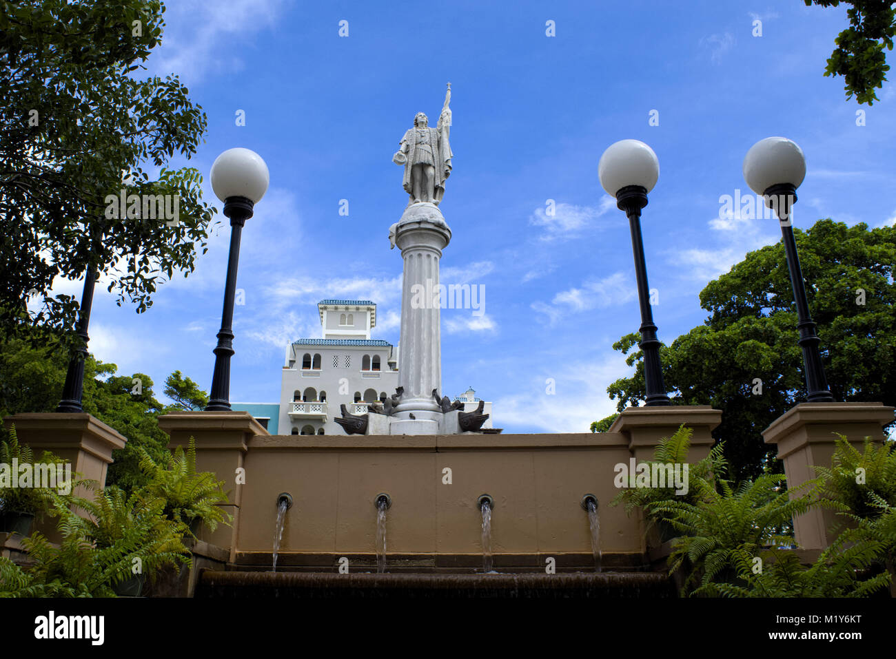 Plaza Colon Old San Juan, Puerto Rico Stock Photo - Alamy
