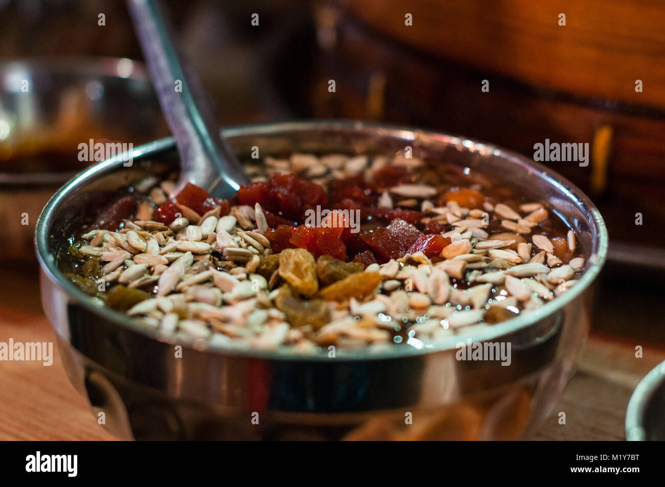 A bowl of eight treasure porridge in the back streets of the Muslim ...