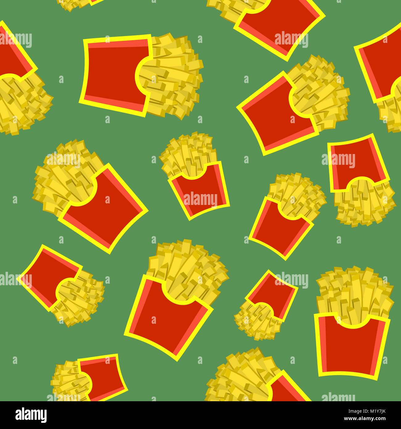 Illustration packet french fries Stock Vector Images - Alamy