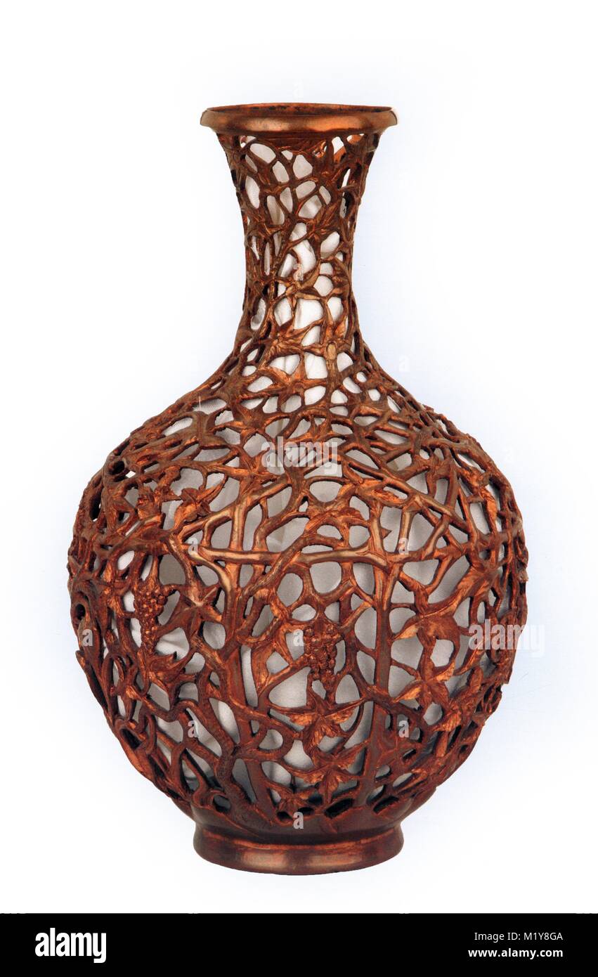 Art of engraving on copper from Iranian artists Stock Photo - Alamy