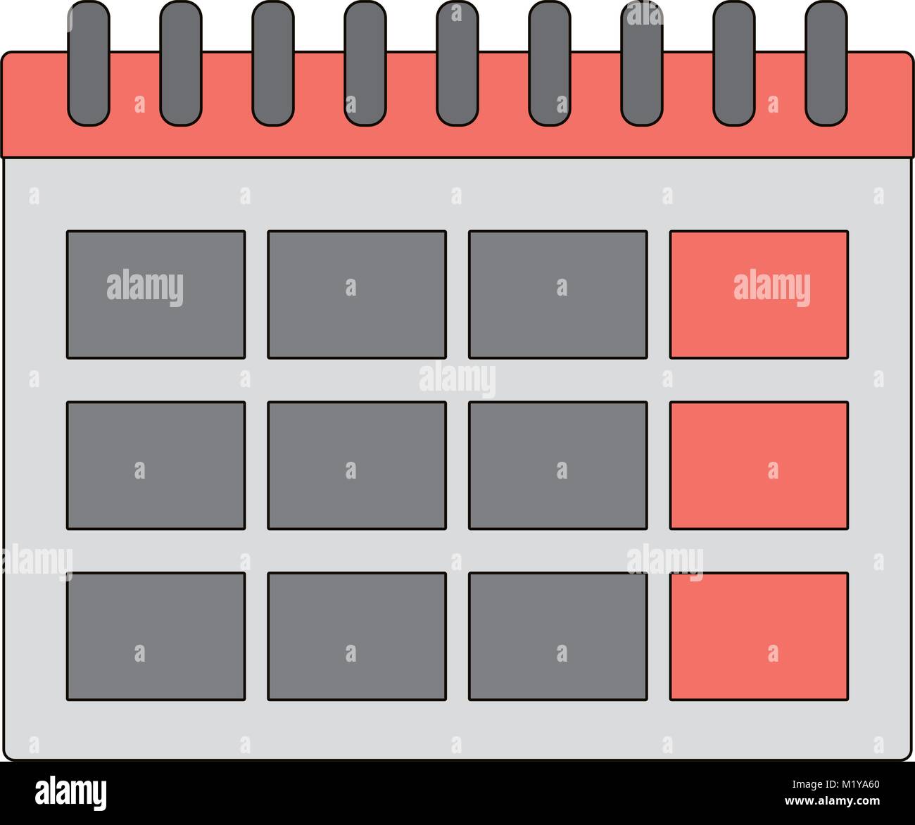 Isolated calendar design Stock Vector Image & Art - Alamy