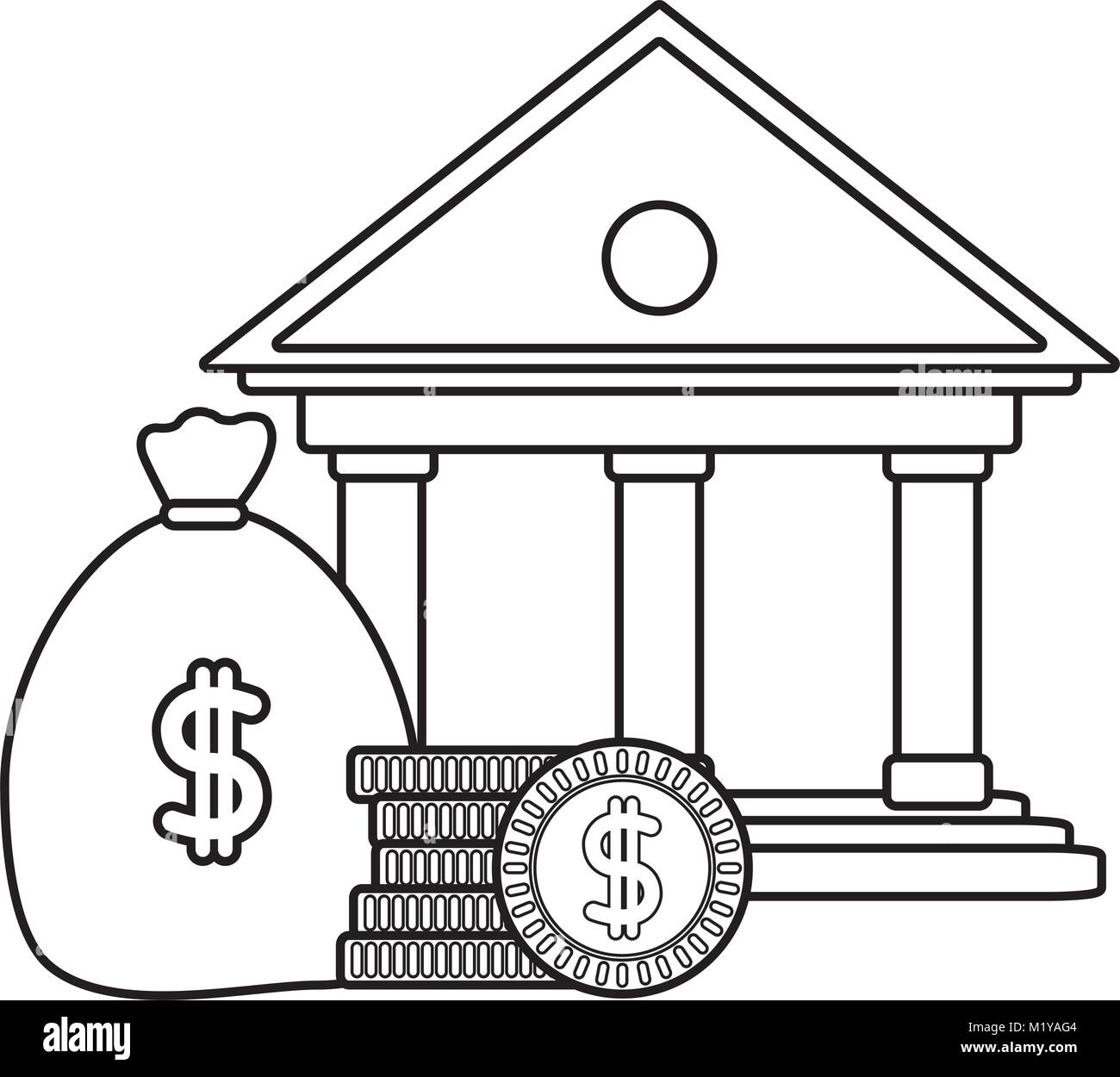 Isolated bank design Stock Vector Image & Art - Alamy