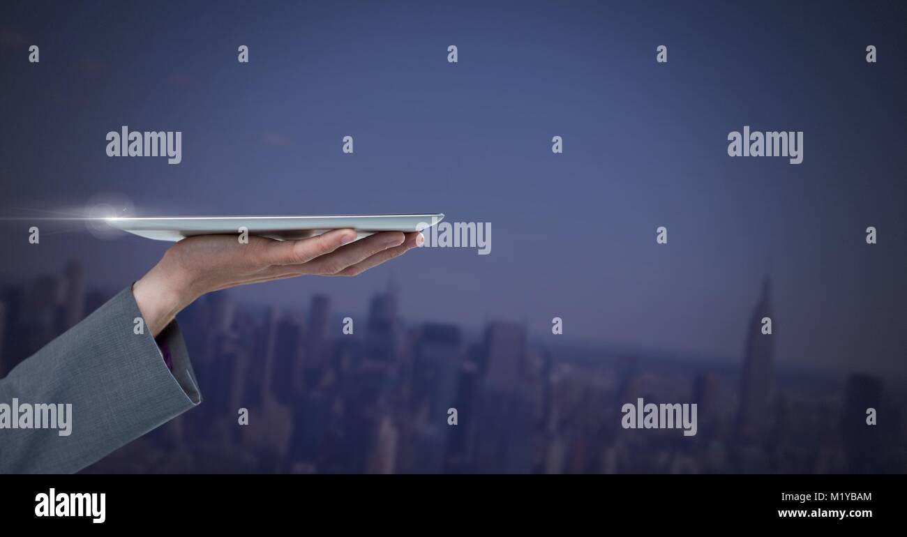 Tablet city skyline hi-res stock photography and images - Alamy