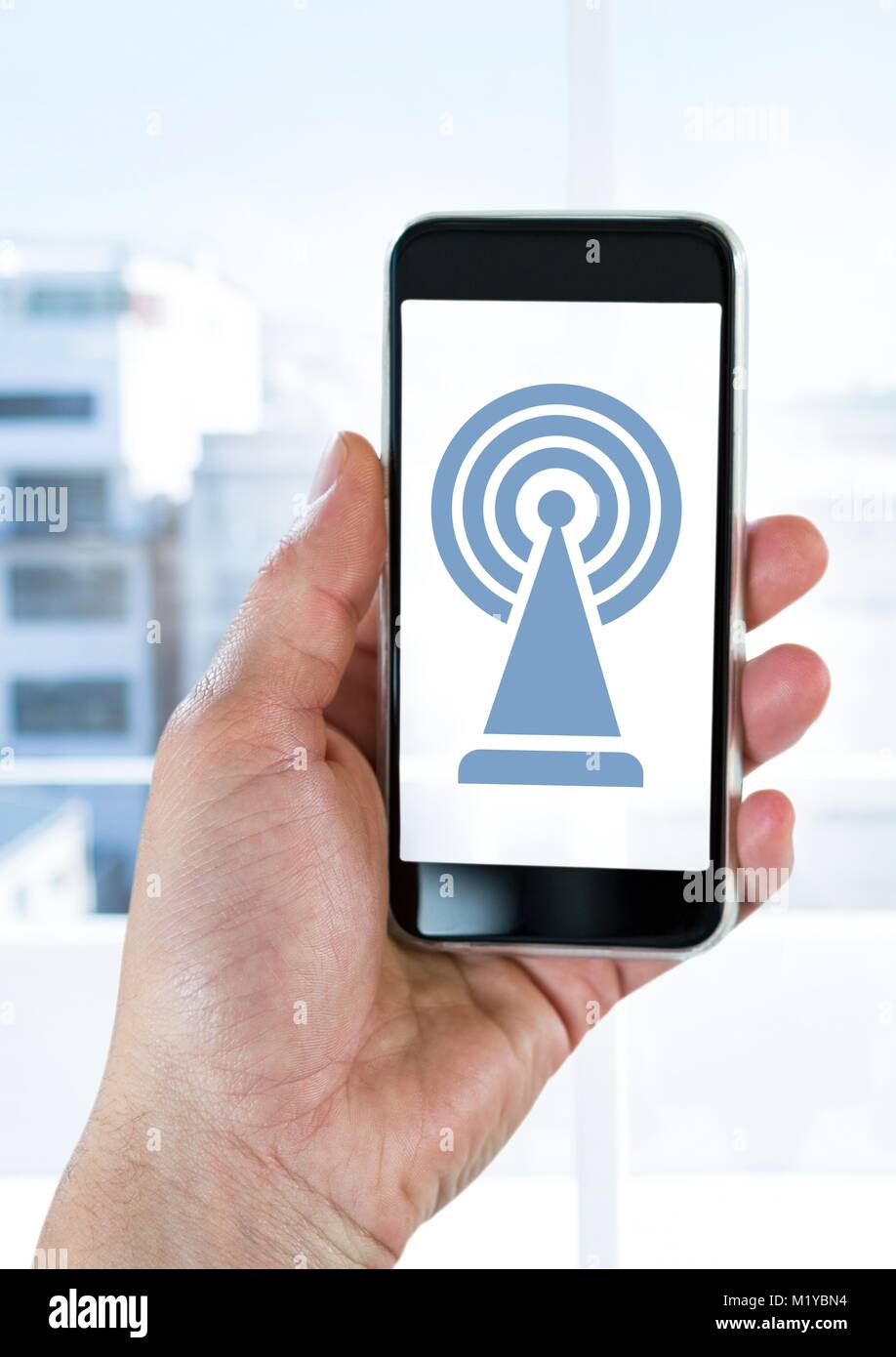 Hand phone icon hi-res stock photography and images - Alamy