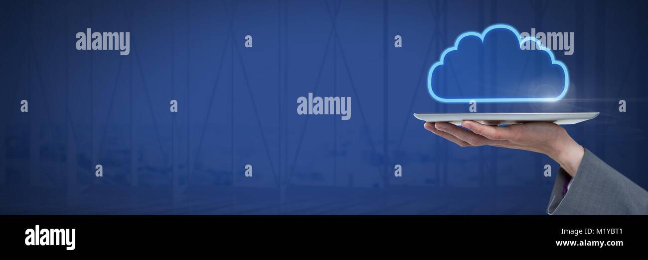 Hand holding cloud icon hi-res stock photography and images - Alamy