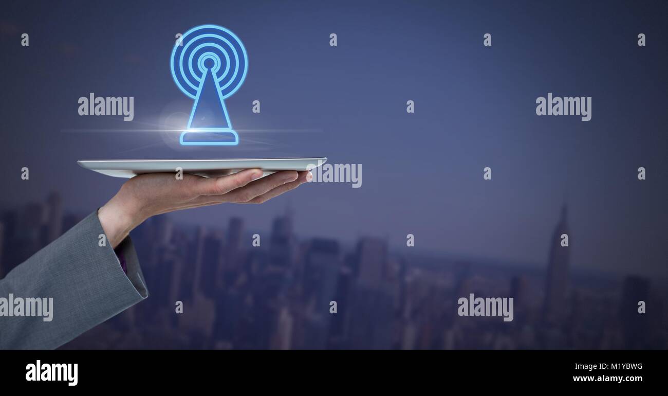 Digital composite signal icon hi-res stock photography and images - Alamy