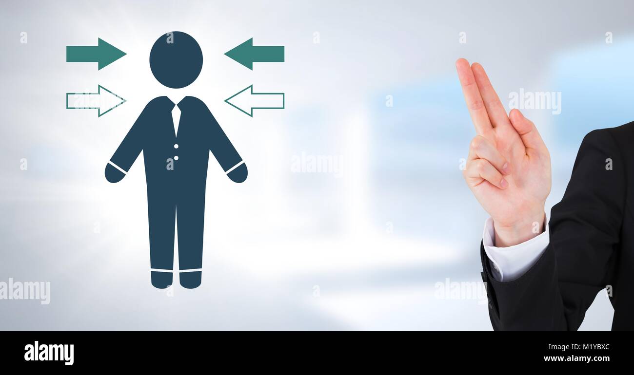 Woman pointing finger forward in hi-res stock photography and images ...