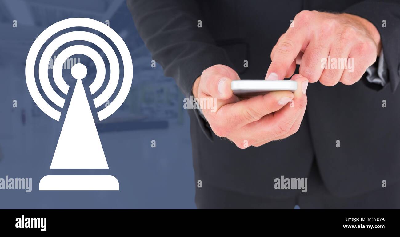 Hand phone icon hi-res stock photography and images - Alamy