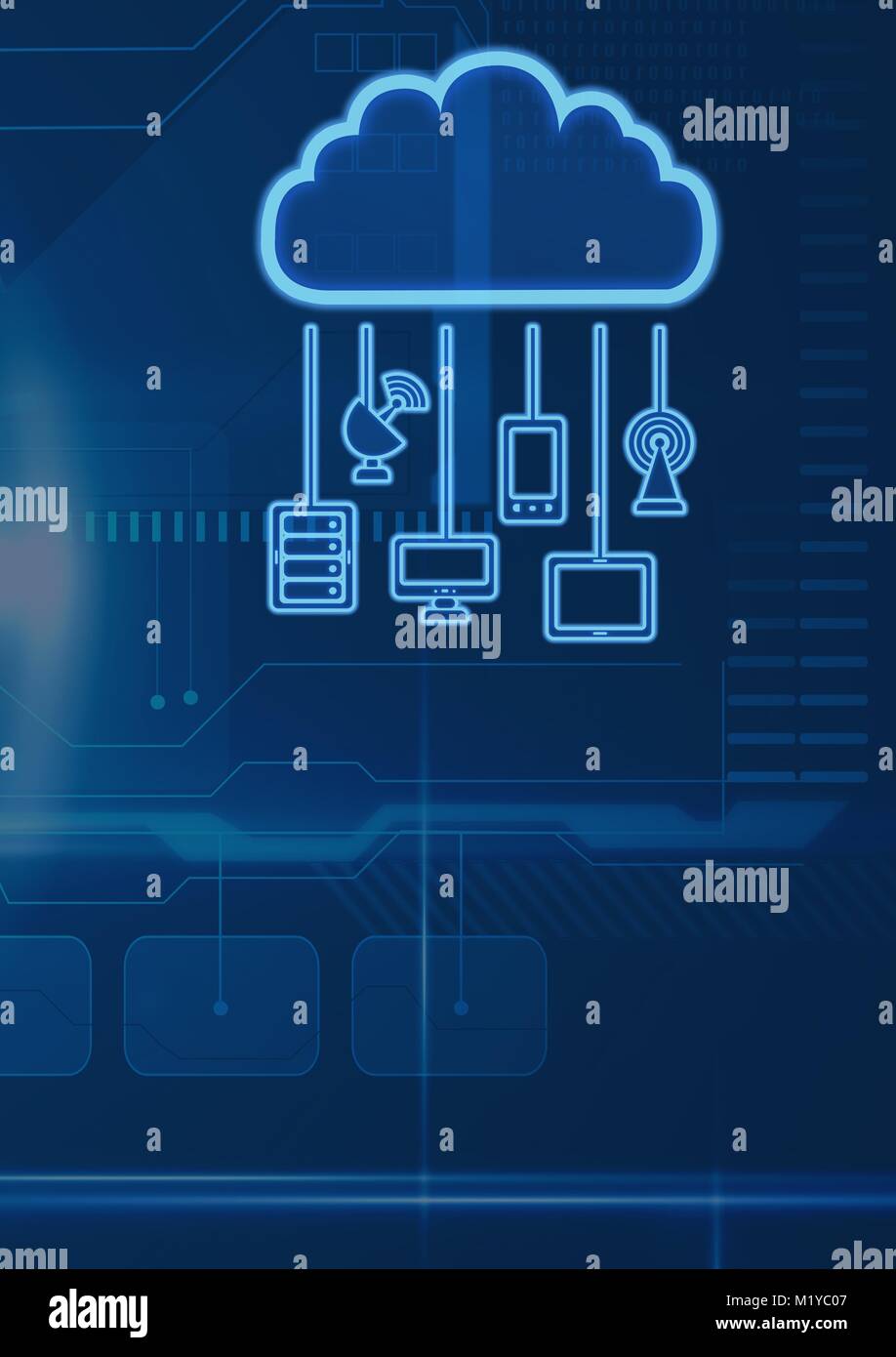 Cloud technology icon hi-res stock photography and images - Alamy