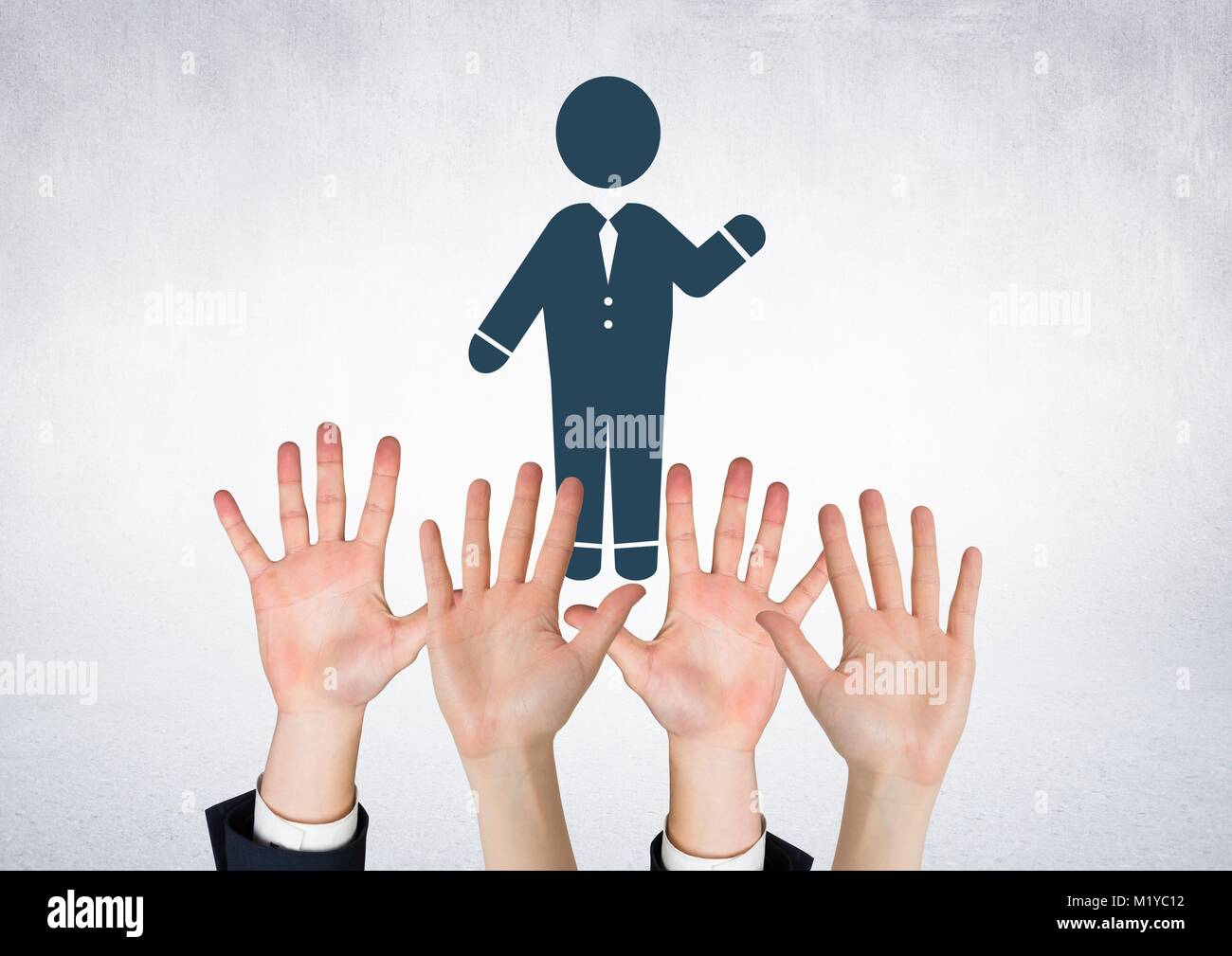 Open hands up hi-res stock photography and images - Alamy