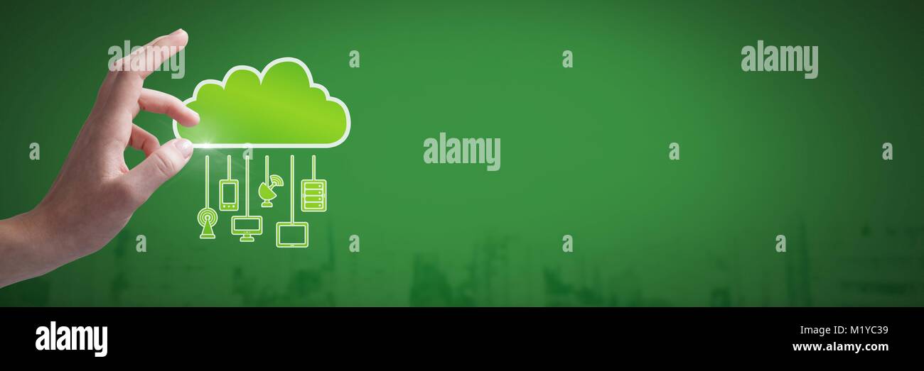 Cloud icon hanging connection hi-res stock photography and images - Alamy