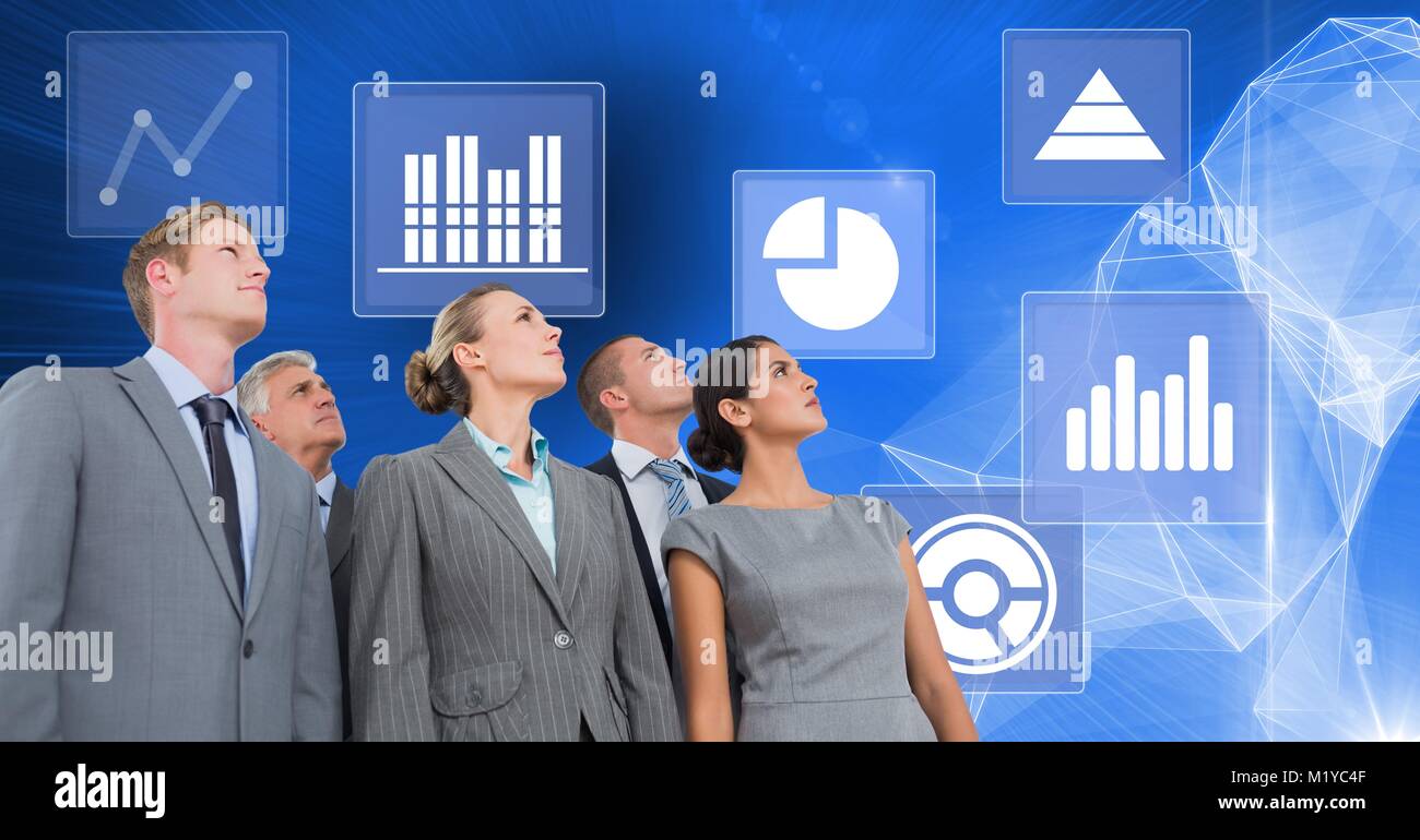Group business people chart hi-res stock photography and images - Alamy