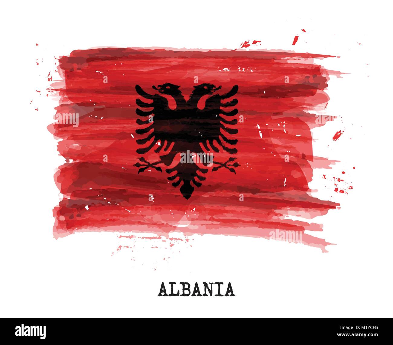 Watercolor painting flag of Alabia . Vector Stock Vector Image & Art ...