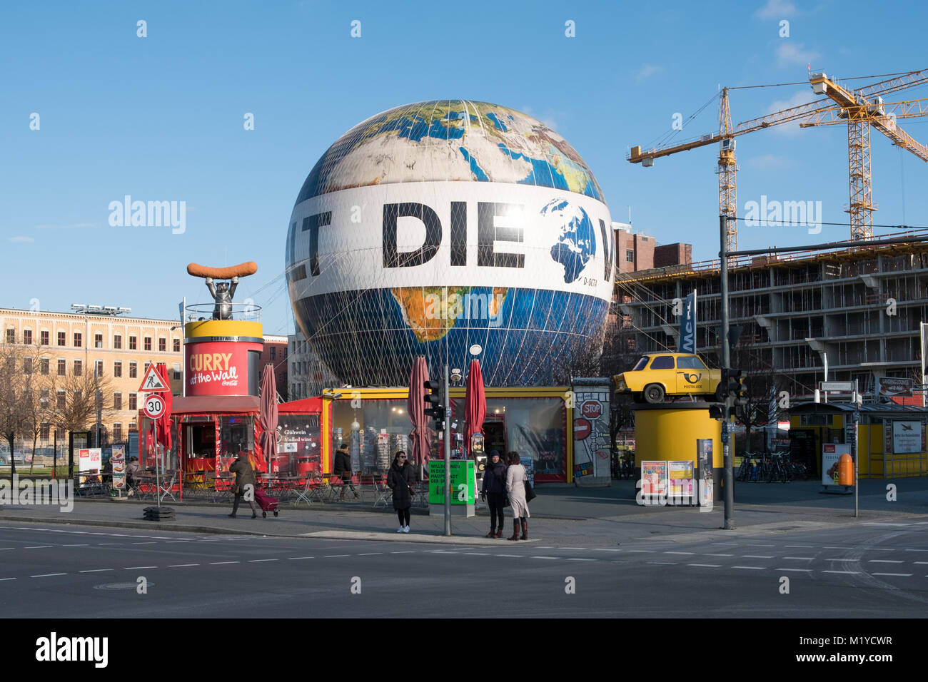 Berlin, Germany - January 2018: Hot air balloon "Hiflyer" (Highflyer ...