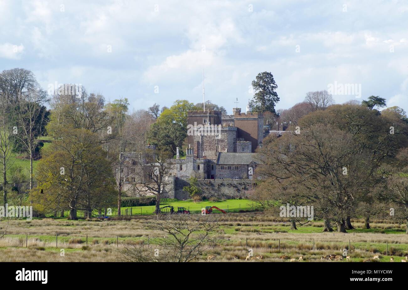 Powderham Castle, Fortified Manor, Seat of the Earls of Devon, Courtney ...