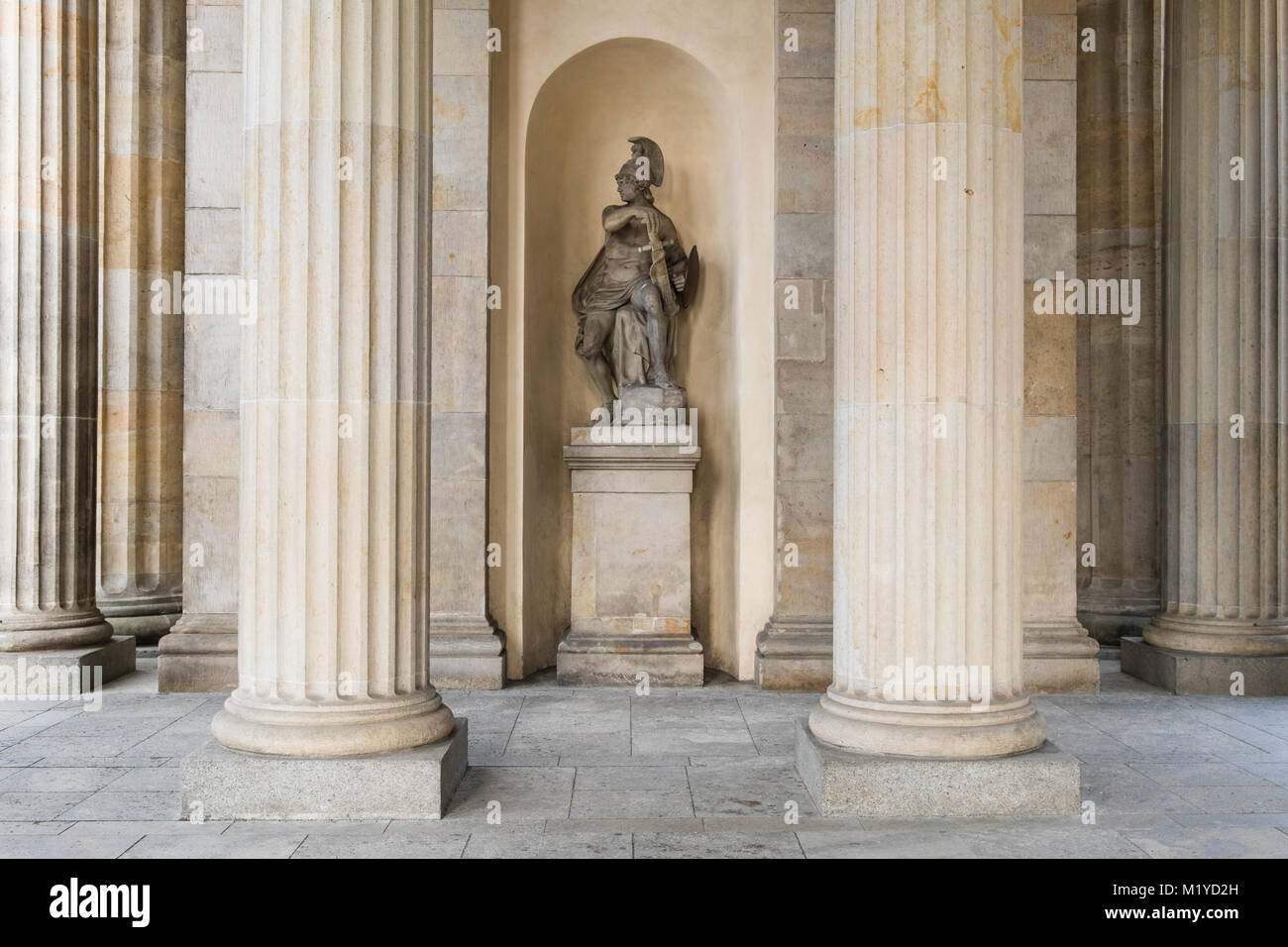 Berlin, Germany - January 2018: Historic sculpture of ancient greek ...
