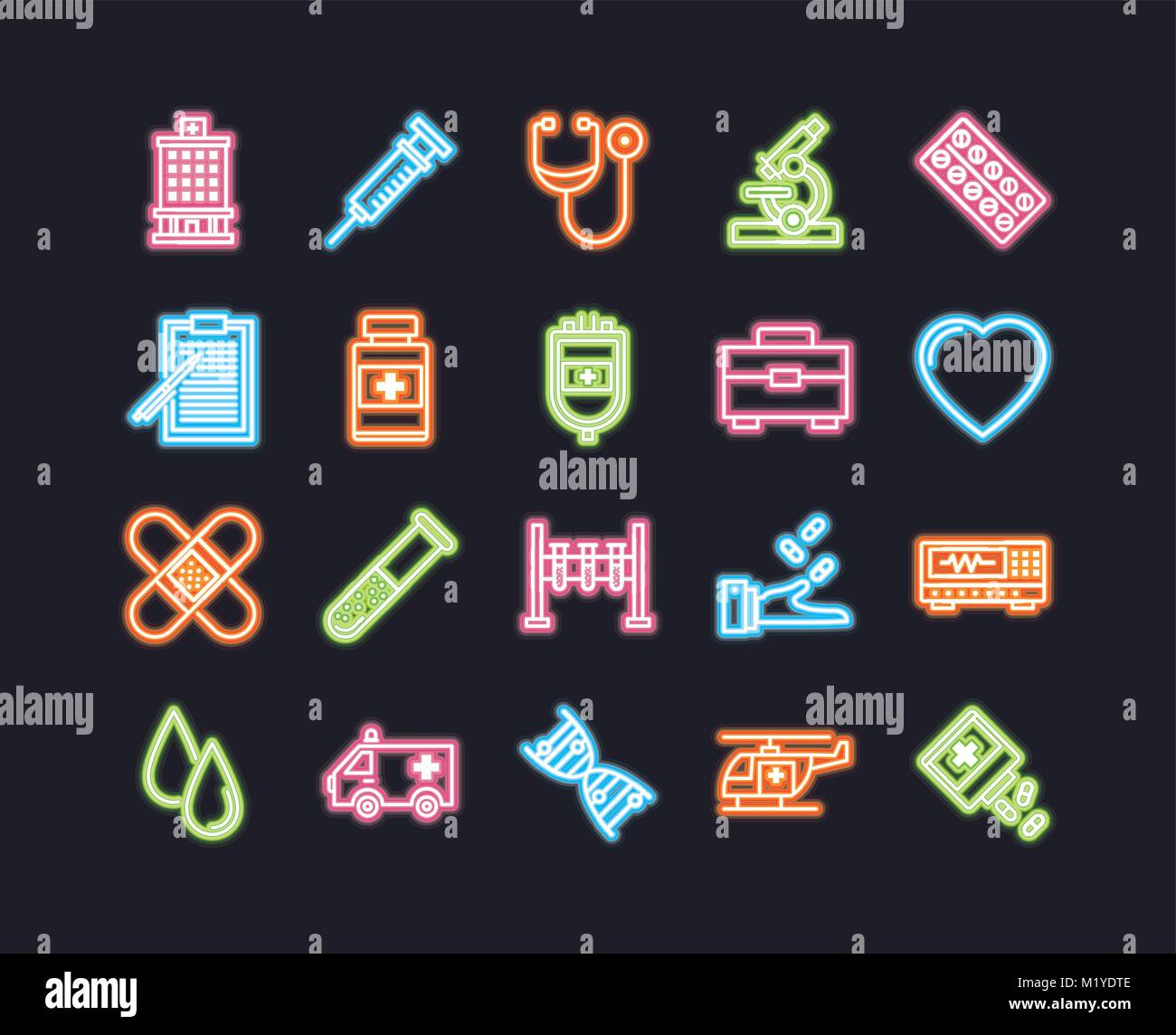 Medicine and health icons Stock Vector Image & Art - Alamy