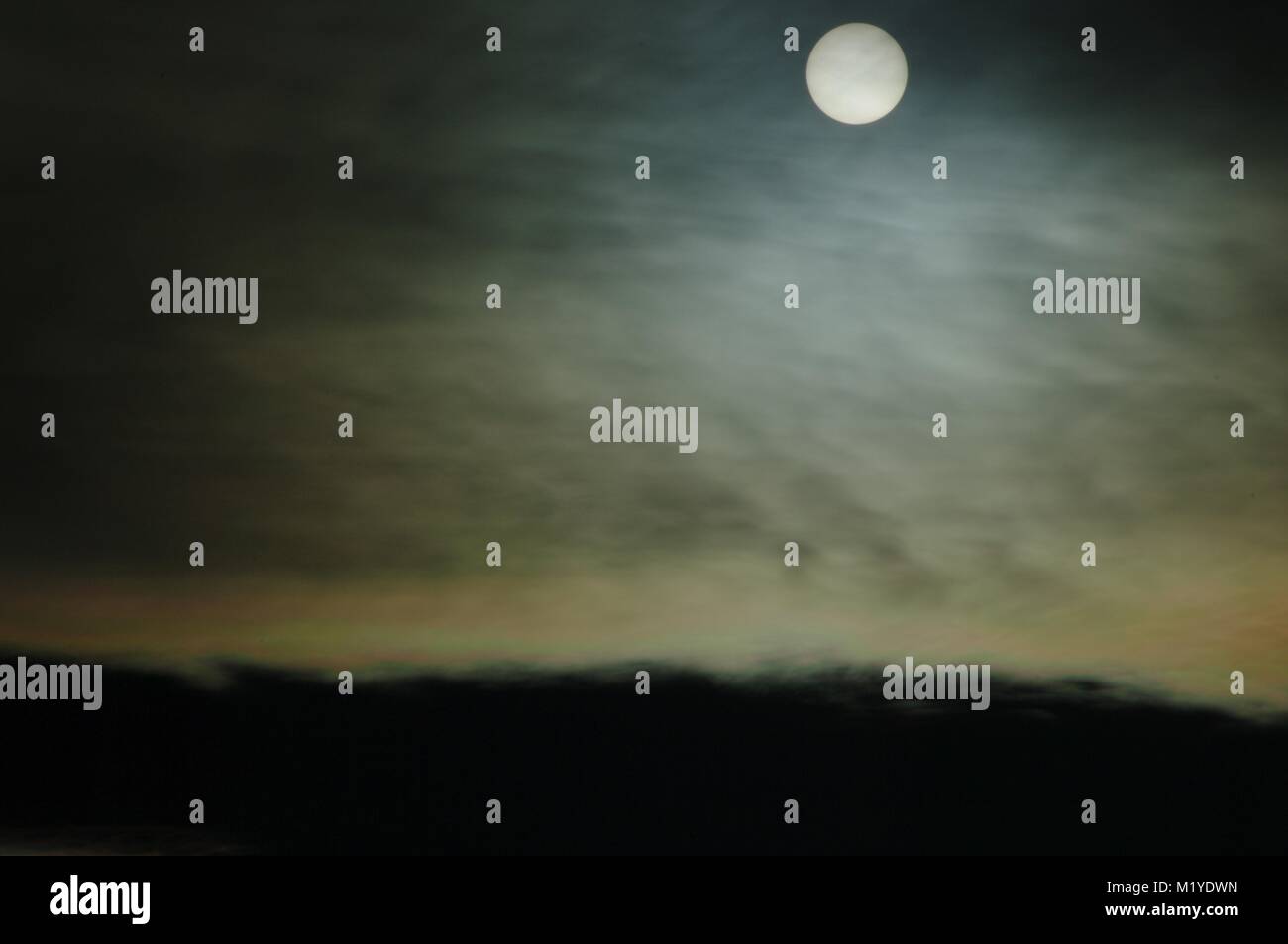 Weak Sun Shines through Maceral Altocumulus Clouds in a Spooky Abstract ...