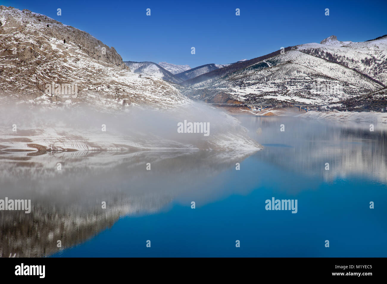 Winter in Riaño. Leon, Spain Stock Photo - Alamy