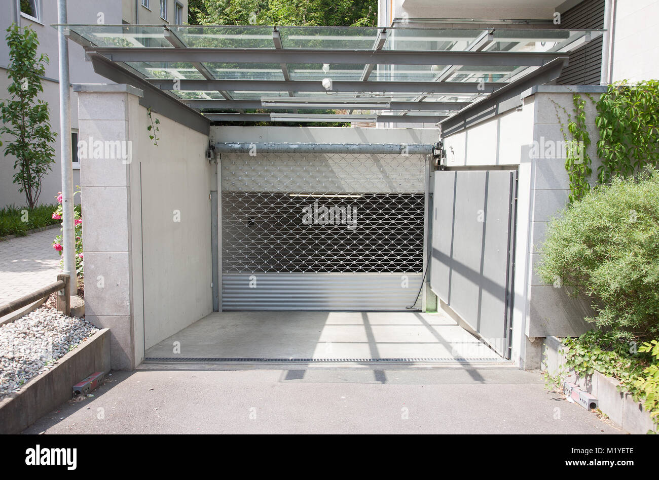 Underground Parking Garage Entrance