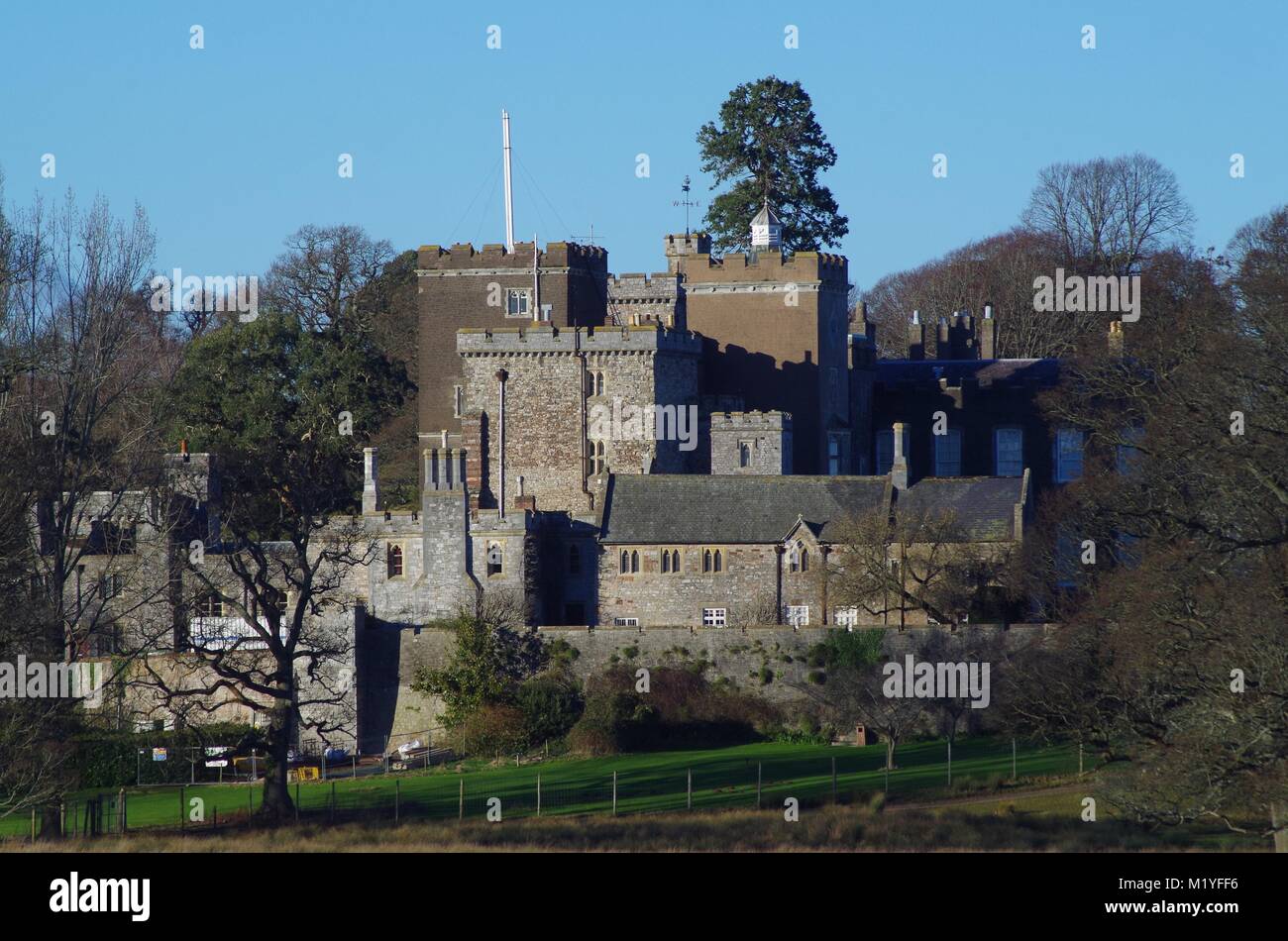 Powderham Castle, Fortified Country Manor, Seat of the Courtenay Family ...