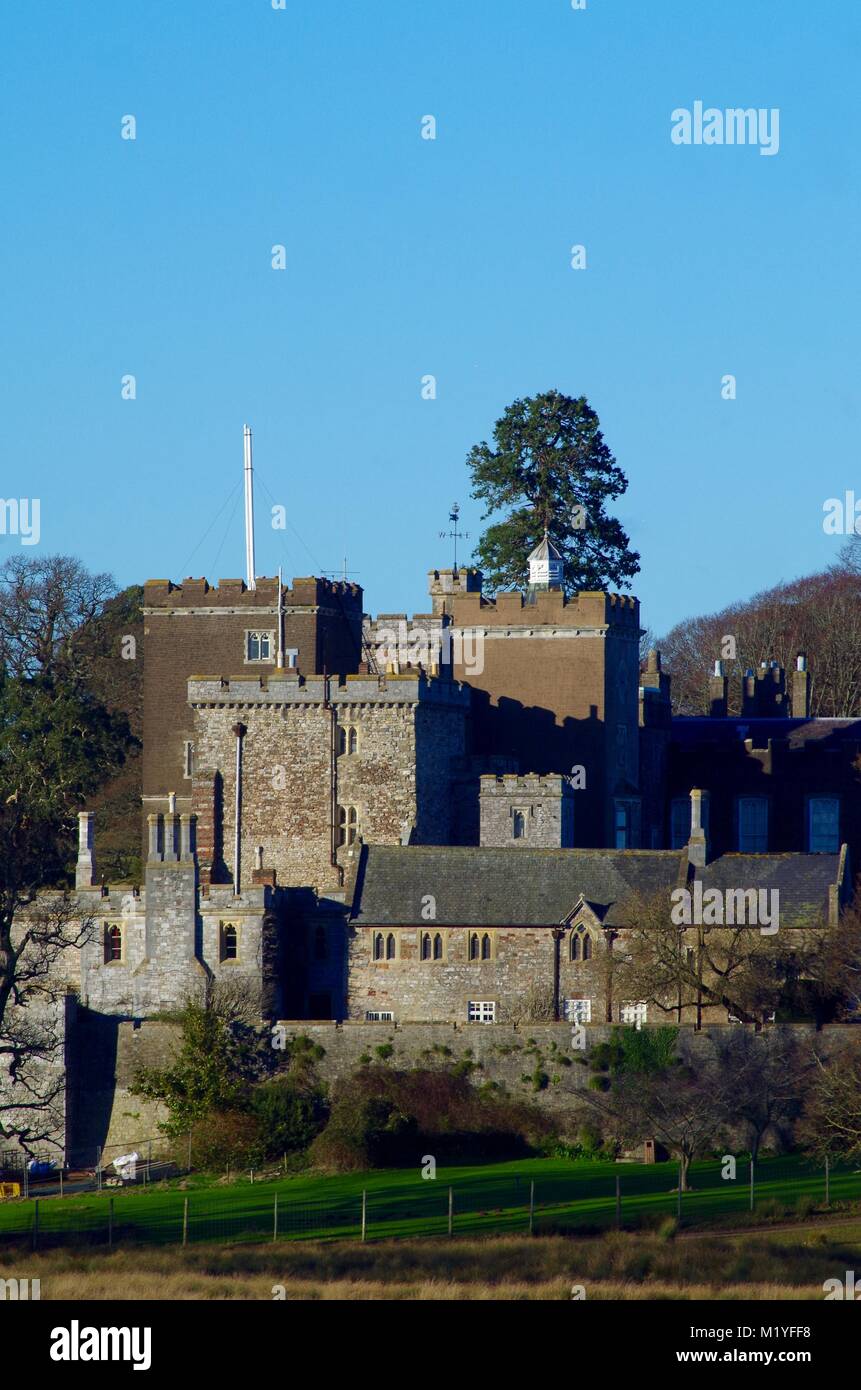 Powderham Castle, Fortified Country Manor, Seat of the Courtenay Family ...