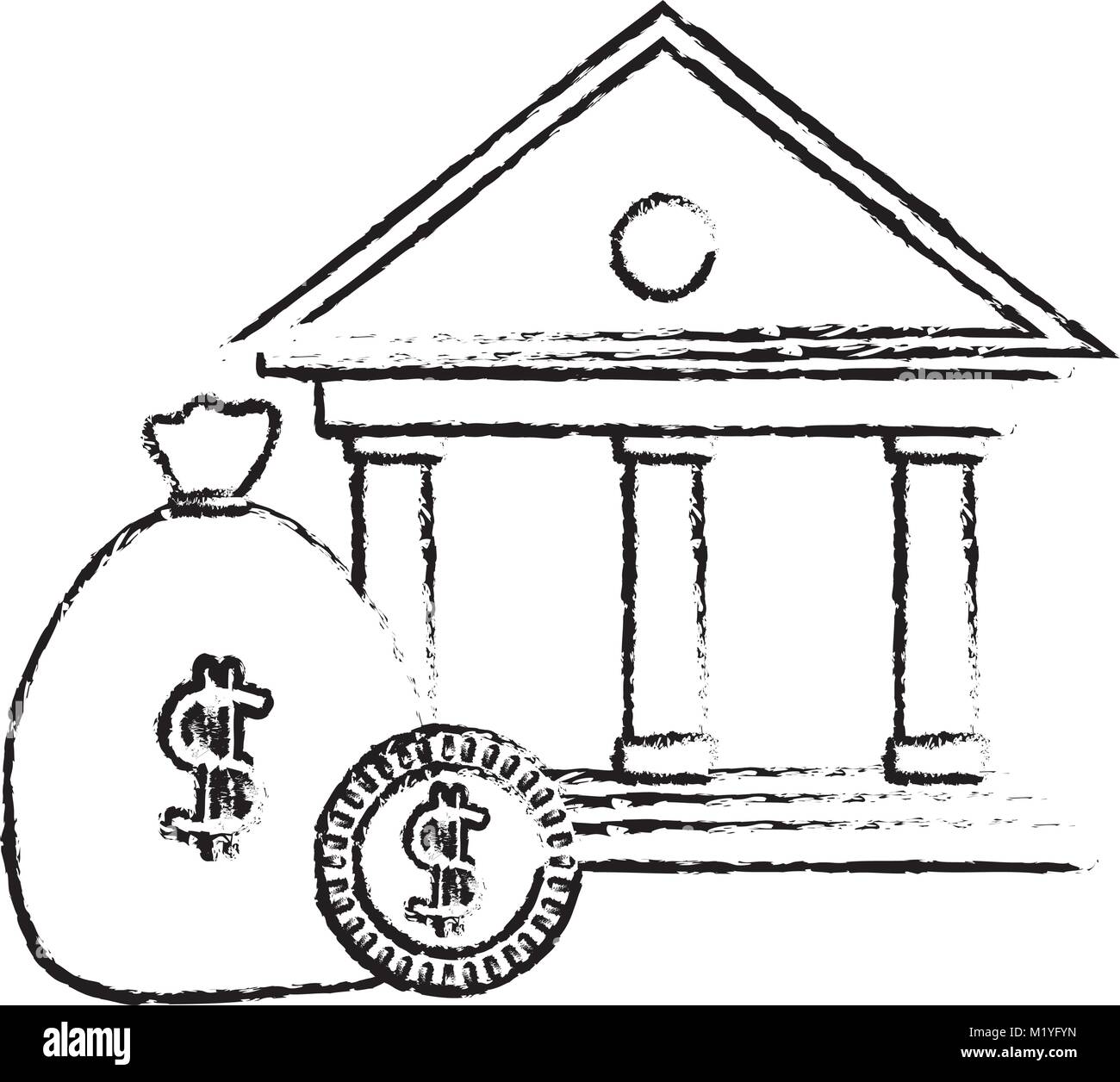 Isolated bank design Stock Vector Image & Art - Alamy