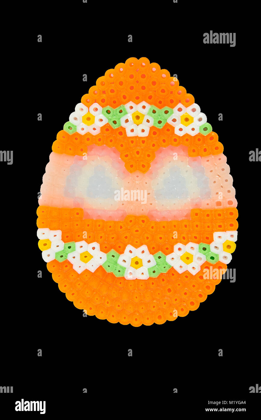 Colourful decorative egg shape inspired by Easter Stock Photo - Alamy